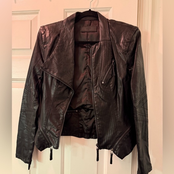 Blank NYC | Jackets & Coats | Blank Nyc Womens Sleek Black Leather ...